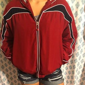 Mountain Lake | Jackets & Coats | Red And Navy Jacket | Poshmark